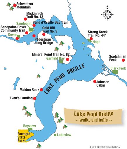 Lake Pend Oreille Map Marteko