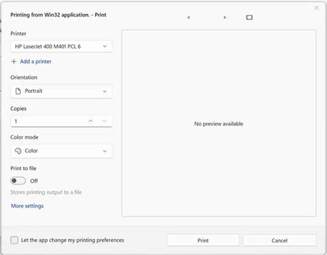 Windows 11 Bug In Print Dialog Foxite