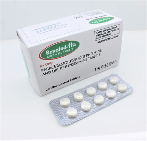Leading 1 Paracetamol Pseudoephedrine And Diphenhydramine Tablets