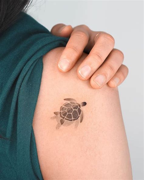 Turtle Silhouette Tattoo