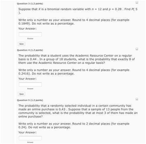 Solved Suppose That X Is A Binomial Random Variable With N