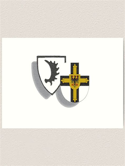 Ostpreussenteutonic Knights Symbols Art Print By Edsimoneit Redbubble