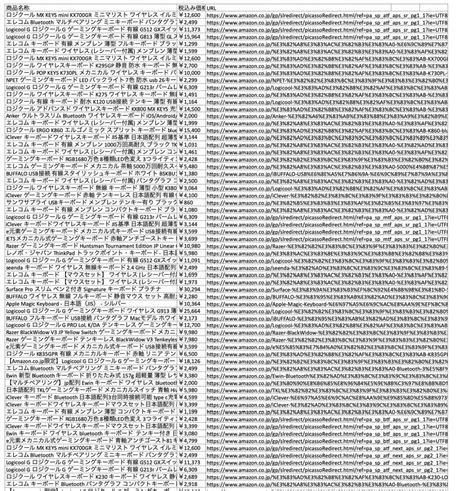 Amazonのキーワード検索結果をエクセル一覧表で出力できますexcelマクロ・vba開発の外注・代行ランサーズ