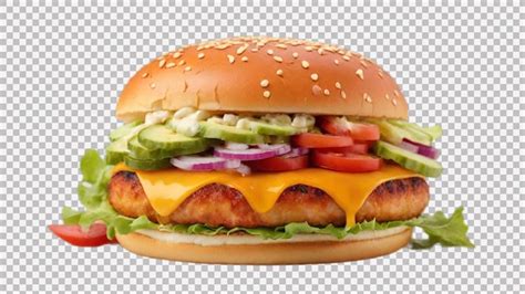 Psd ein burger mit speckkäse und speck drauf Premium PSD Datei