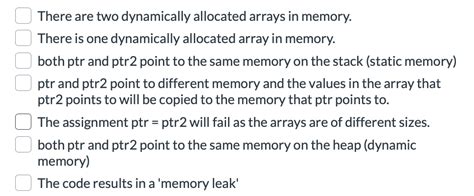 Solved Which Of The Following Statements Are True After The Chegg