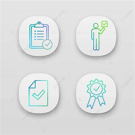 Approve App Icons Set Graphic Web User Vector Graphic Web User Png And Vector With