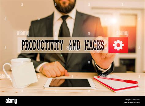 Handwriting Text Productivity Hacks Conceptual Photo Tricks That You