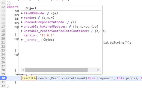 Reactjs Using React Inside Angular 2 Error Typeerror Cannot Read Property Render Of