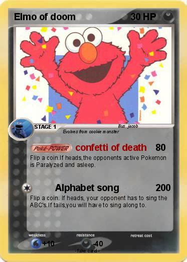 Pokémon Elmo Of Doom Confetti Of Death My Pokemon Card