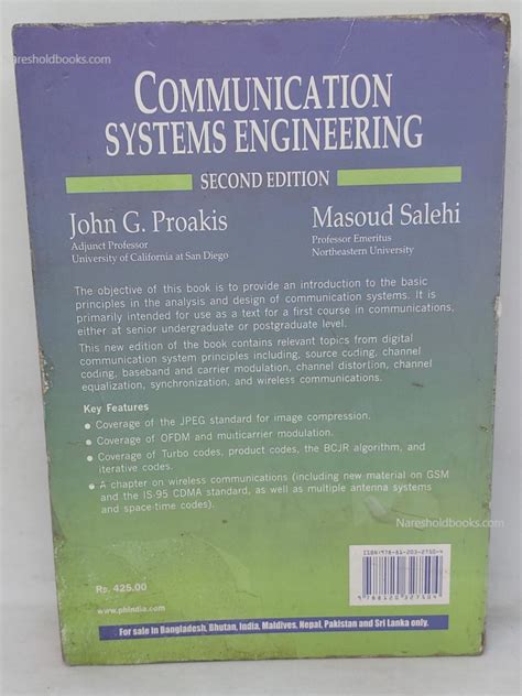 Communication Systems Engineering 2nd Edition Proakis Salehi
