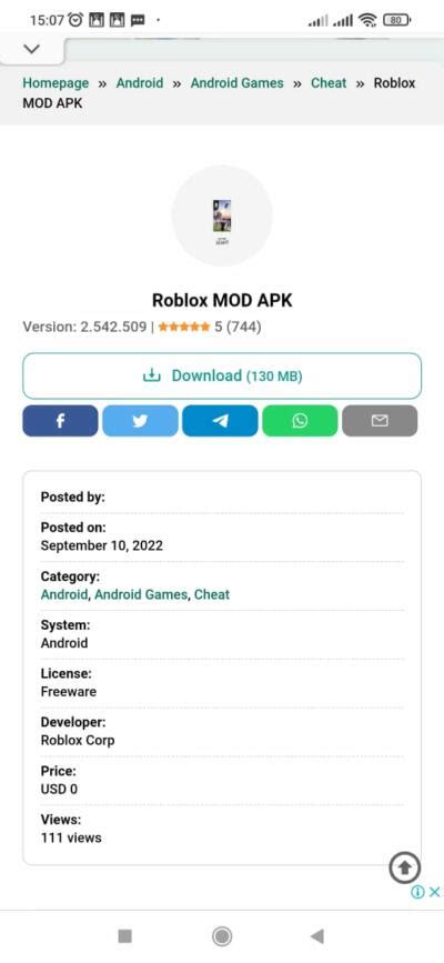 Roblox Mod Apk 2 548 523 Unlimited Robux And No Ban Terbaru 2023