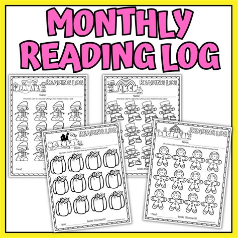 Free April Reading Log Printable Bunny Themed