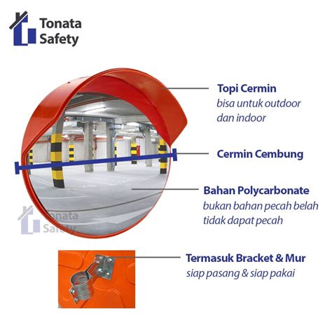Convex Mirror Outdoor 60 Cm Cermin Cembung 60 Cm Sabira