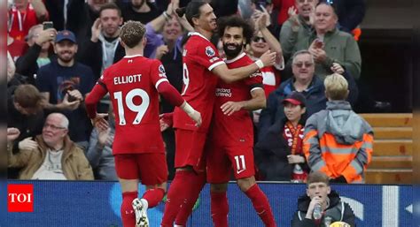 Diogo Jota Darwin Nunez And Mohamed Salah Score As Liverpool Cruise