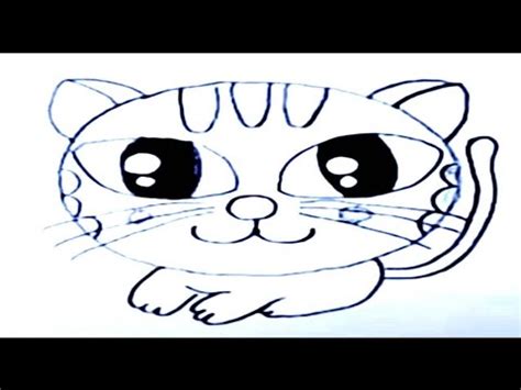 How To Draw A Cat PussyCat Babe Kitty Cartoon Cat How To Draw A Cat Step By Step YouTube