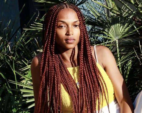 Red Knotless Box Braids