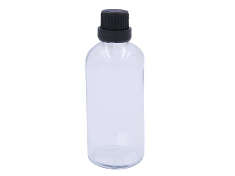 Ml Clear Glass Bottles With Mm Dripper Insert And Tamper Evident Cap Pack Of Rapid Labs