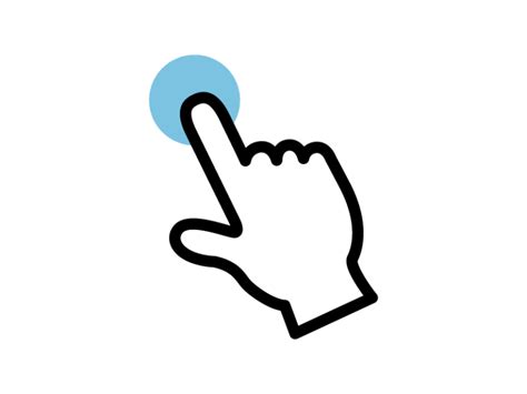 指先でタッチする、ハンドジェスチャーアイコンの無料イラスト イラストセンター