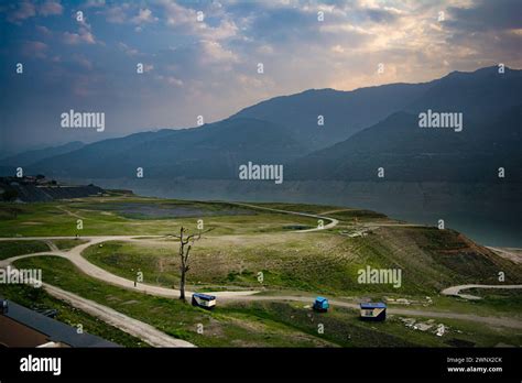 Curvy Road On The Mountains Of Tehri Garhwal Uttarakhand Tehri Lake