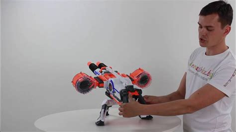 Бластер пулемет Нерф Рино фаер Nerf Rhino fire Hasbro - YouTube