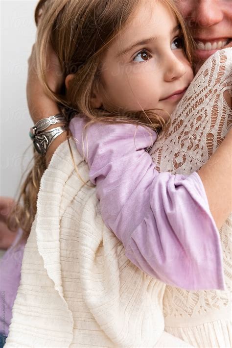 Mother Hugging Her Daughter By Stocksy Contributor Jamie Grill Atlas