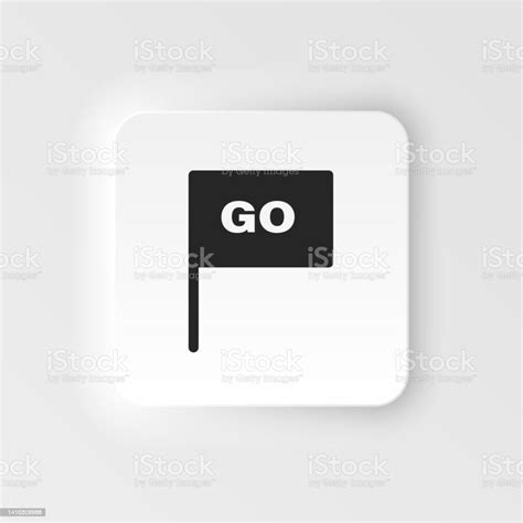 플래그 이동 Neumorphic 스타일 벡터 아이콘 Ui 개념의 간단한 요소 그림입니다 플래그 이동 Neumorphic 스타일 벡터 아이콘 재무 개념 벡터 일러스트레이션