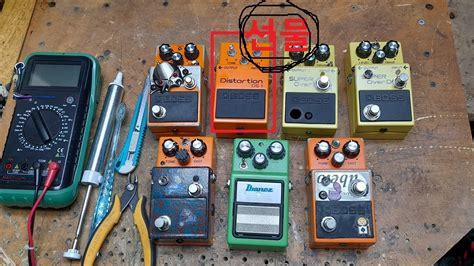 보스 Boss DS 1 Distortion 이펙터 고장수리 오프라인 기술교육후 DS 1 Distortion 1대 선물증정