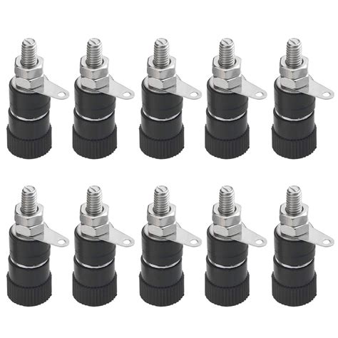 10 Pcs Binding Posts Terminals 4mm Banana Plug Socket 4mm Terminal Connector For Amplifier
