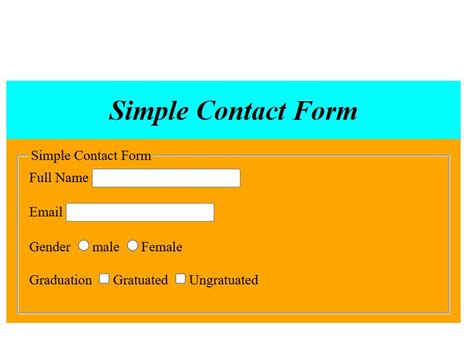 Learning Html And Css Creating A Simple Contact Form Sarika Shaik
