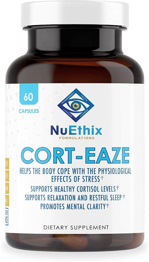 Nuethix Cort Eaze Cortisol Control Supplement With Ashwagandha And Rhodi R And R Health Store