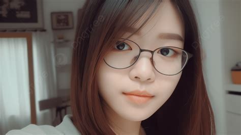 Picture Of A Young Woman Wearing Glasses Background Picture Frae