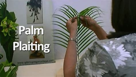 Flower Arranging Video Leaf Manipulation Plaited Palms