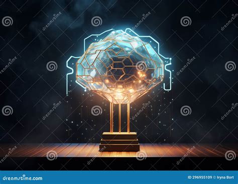 brain shaped neural network tree stock illustration illustration of