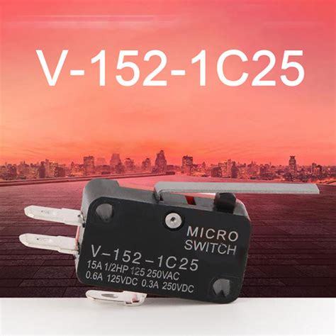 5PCS V 152 1C25 Stroke Limit Microwave Oven Door Momentary Micro Switch