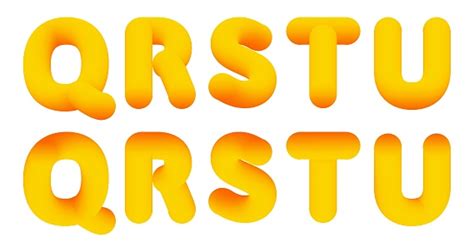 노란색 금색 3d 문자 알파벳 Abc 세트 흰색 배경에 벡터 그림입니다 엽서 배너 광고 광고 축하 포스터 카드 휴일 장식을 위한 기호 및 Simbols 0명에 대한 스톡