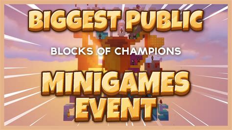 Biggest Public Minigames Event In Minecraft Boc 25 Youtube
