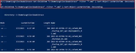 Azure How To Check Which Log File Is Latest One In Kudu Stack Overflow