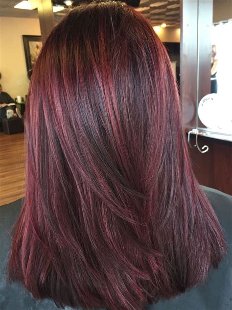 Burgundy Highlights On Blonde Hair Burgundy Hair Color Ideas Best