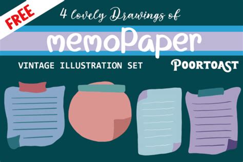 Memo Paper Set Graphic By Poortoast Creative Fabrica