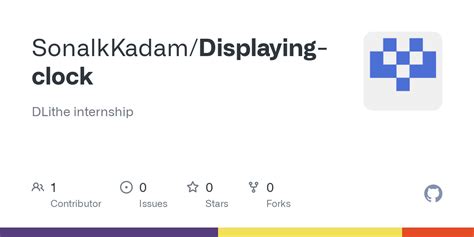 Github Sonalkkadam Displaying Clock Dlithe Internship