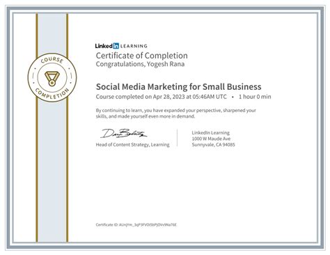 Yogesh Rana On Linkedin Certificate Of Completion