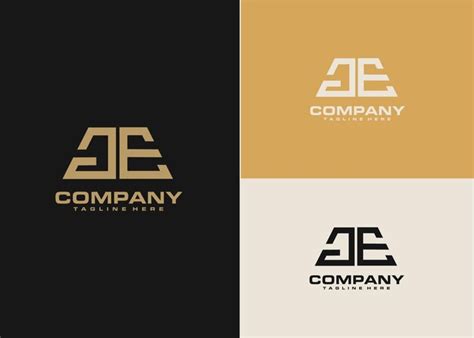 Modèle De Conception De Logo De Lettre Initiale Ge De Monogramme