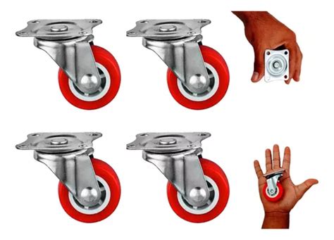 Jogo Kit 4 Rodas Rodinhas Rodizio Reforçada Giratórias Mercadolivre