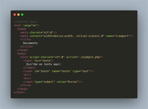 Formulario Html Attribute Accept Charset