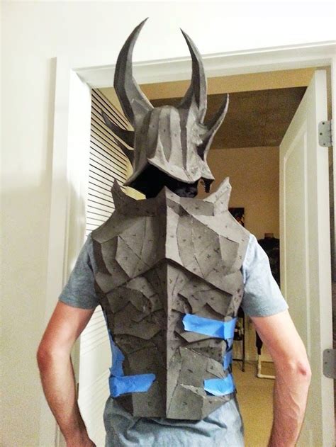 Skyrim Daedric Armor Foam Build Complete Pic Heavy Daedric Armor
