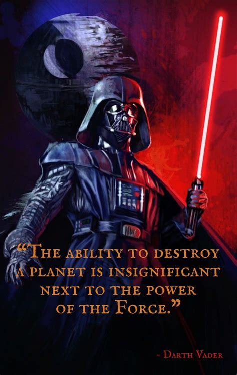 50 Powerful And Funny Quotes From Star Wars Darth Vader Staubach Messer