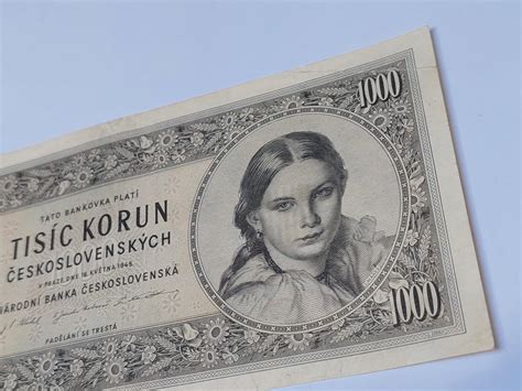 1000 Kčs Korun 1945 C Stav Aukro