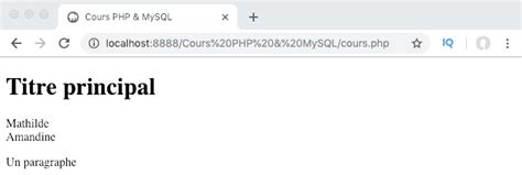 Présentation Des Tableaux Et Tableaux Numérotés En Php Pierre Giraud