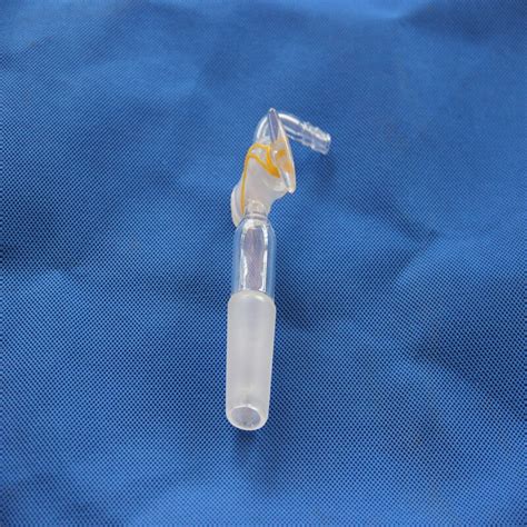 Lab Glass Adapter 90 Bend With Glass Stopcock Wit Grandado