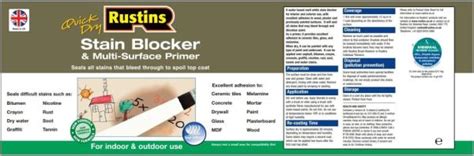 Rustins Stain Block Multisurface Primer White 500ml